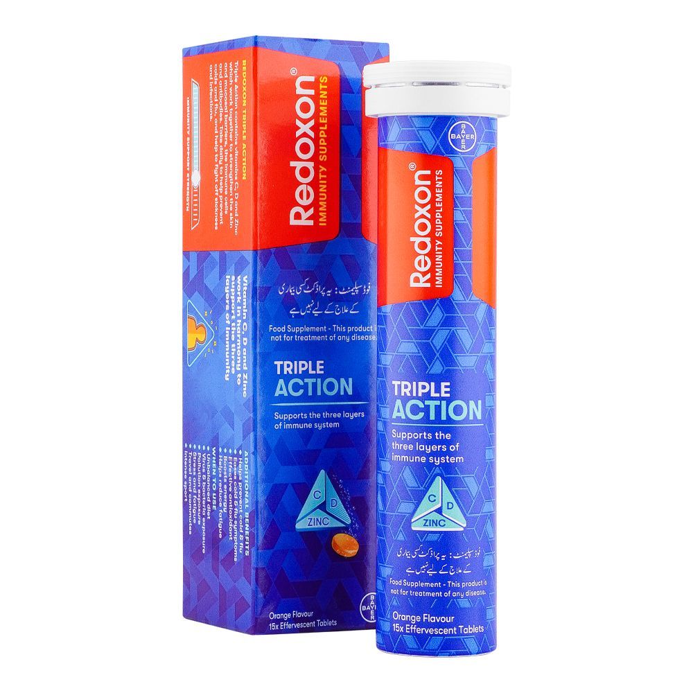Purchase Bayer Pharmaceuticals Redoxon Triple Action Orange Flavour ...