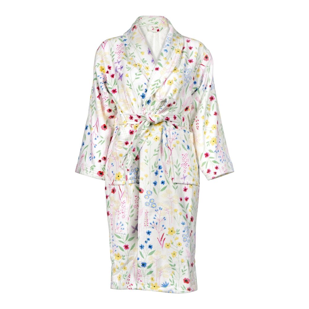 Purchase Better Bath Women Bathrobe, Leave Flower Printed Online at ...