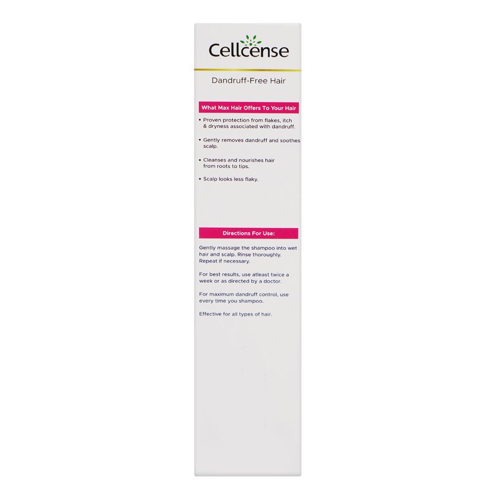 Purchase Cellsense Max Hair Anti-Dandruff Shampoo, For All Hair Types ...