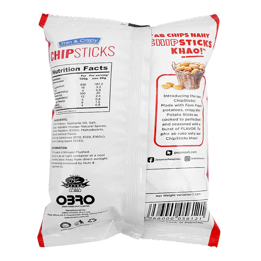 Order Pop Nosh Masala Thin & Crispy Chip Sticks, 35g Online at Special ...