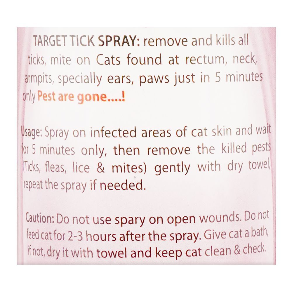 Buy Target Cat Flea Spray, 200ml Online at Special Price in Pakistan ...