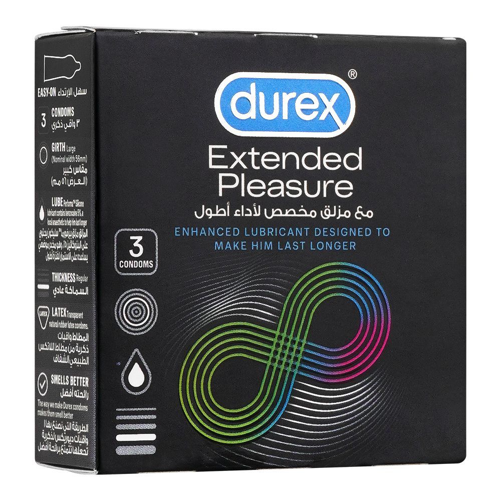 Buy Durex Extended Pleasure Longer Lasting Condoms, 3-Pack Online at Best Price in Pakistan ...