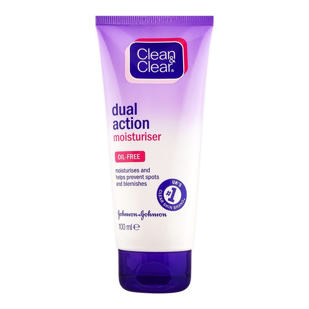 Order Clean & Clear Oil-Free Dual Action Moisturizer, 100ml Online at ...