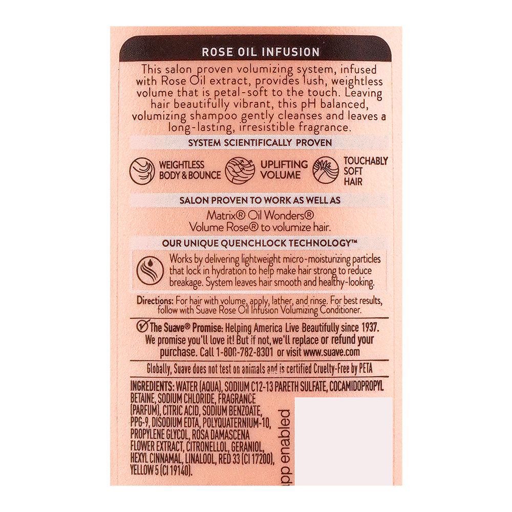 Buy Suave Rose Oil Infusion Volumizing Shampoo 443, ml Online at ...