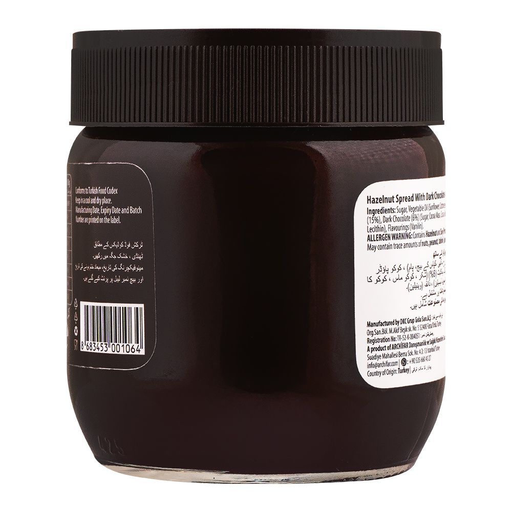 Purchase Archifar Hazelnut Spread With Dark Chocolate & Cocoa, Gluten ...
