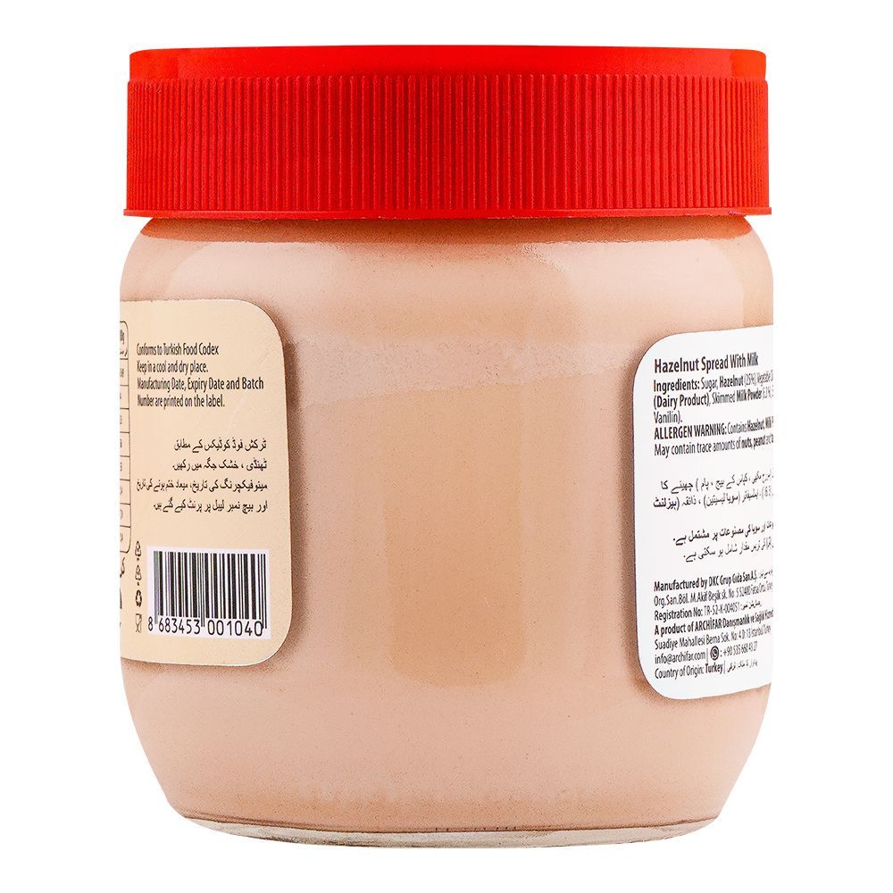Order Archifar Hazelnut Spread With Milk, Gluten Free 25%, 400g Online ...