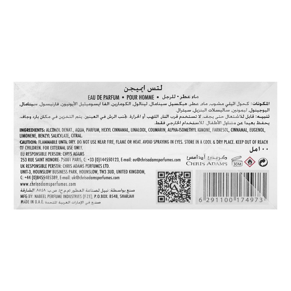Purchase Chris Adams Let's Imagine Pour Homme Eau De Parfum, For Men ...