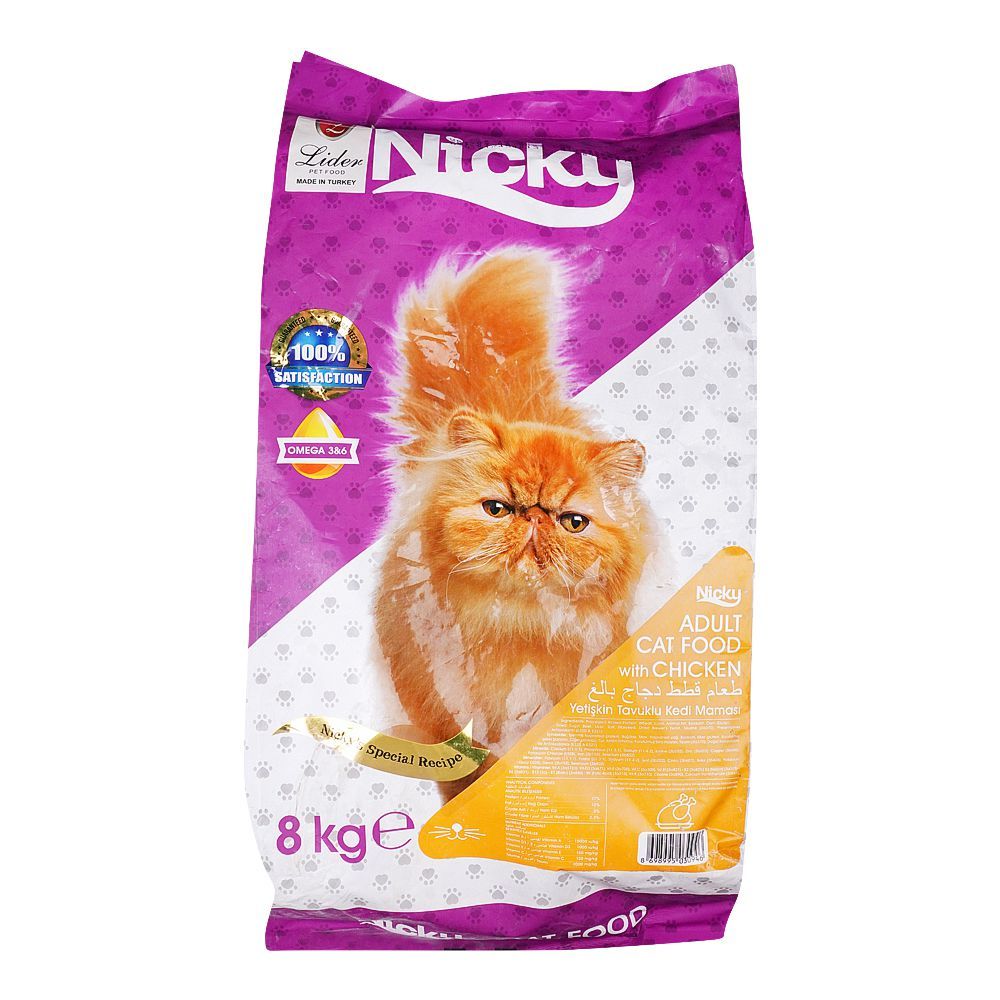 Buy Nicky Chicken Adult Cat Food, 8 KG Online at Special Price in ...