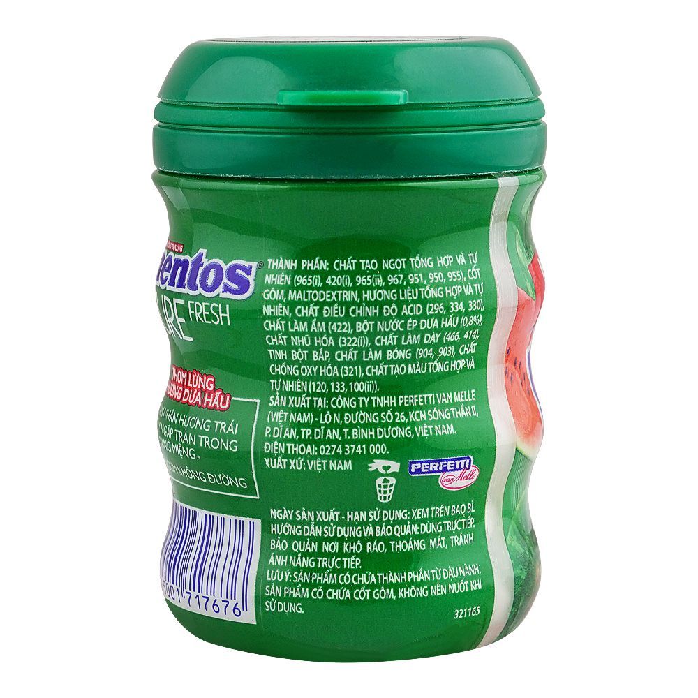 Mentos Pure Fresh Water Melon Gum, 61.25g