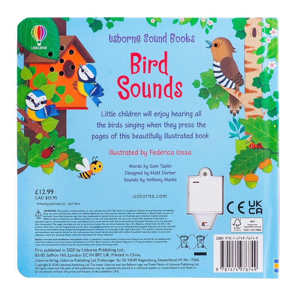 Order Usborne: Bird Sounds, Noisy Book Online at Special Price in ...
