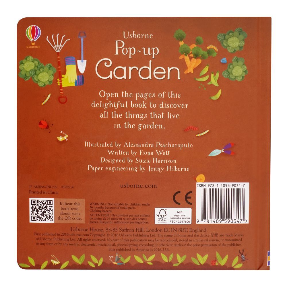 Purchase Usborne: Pop-Up Garden, Book Online at Best Price in Pakistan ...