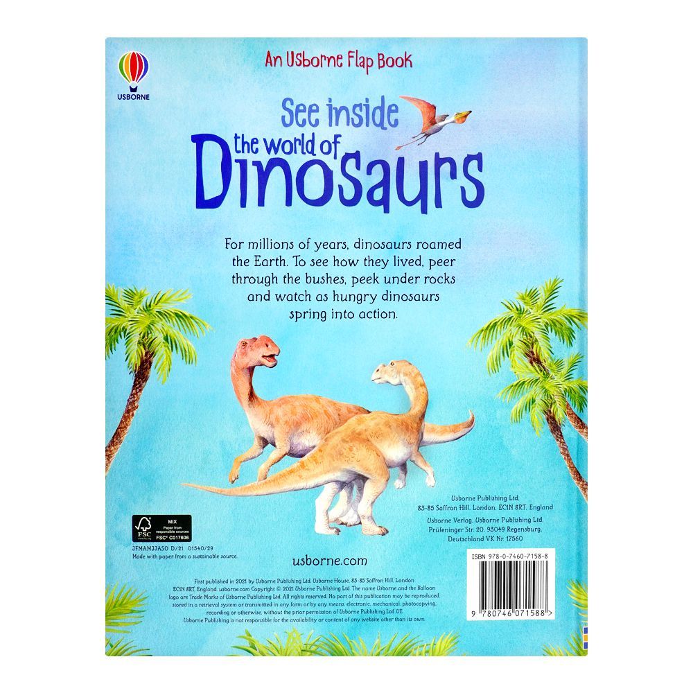 Order Usborne: See Inside The World Of Dinosaurs, Book Online at ...