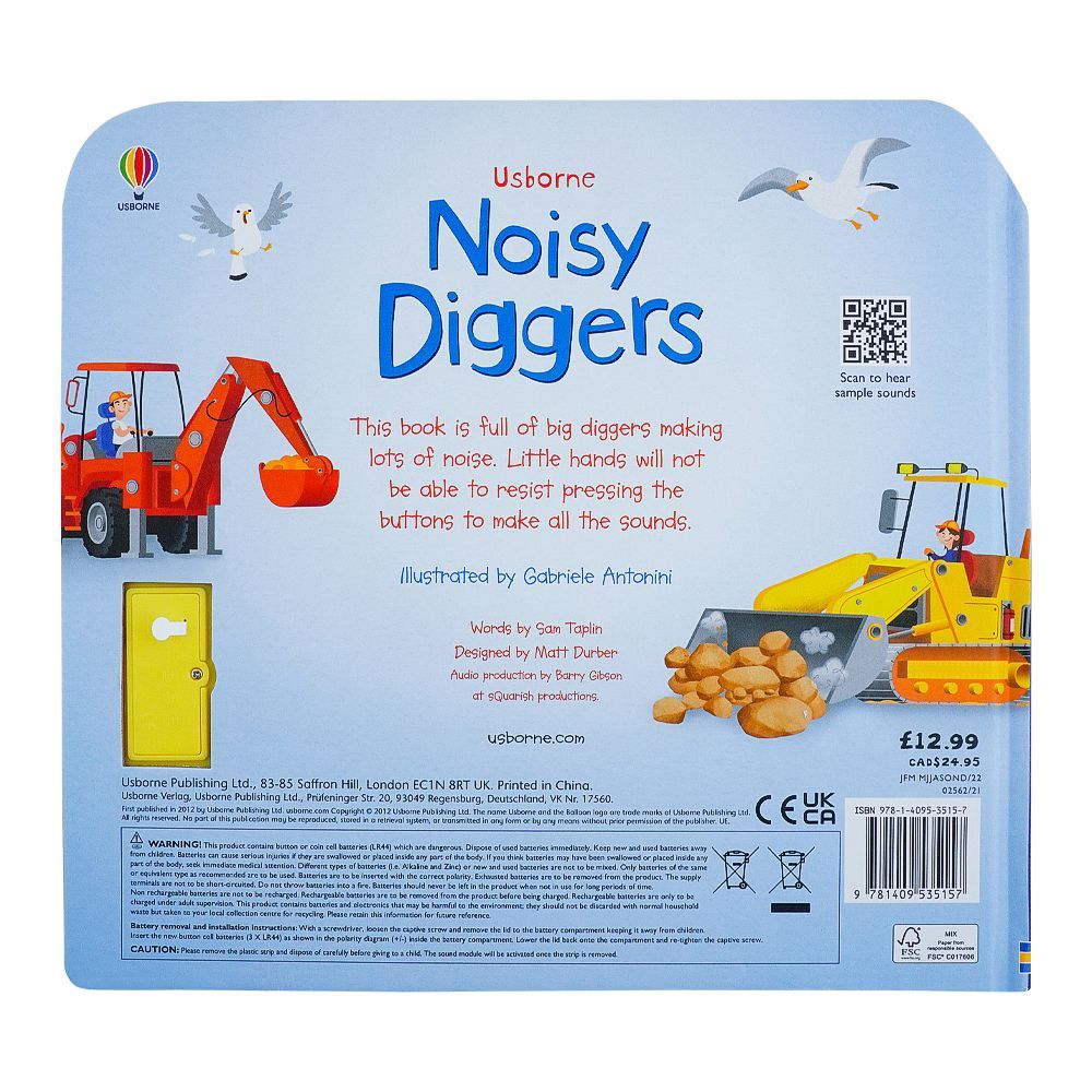 Purchase Usborne: Noisy Diggers, Book Online at Special Price in ...
