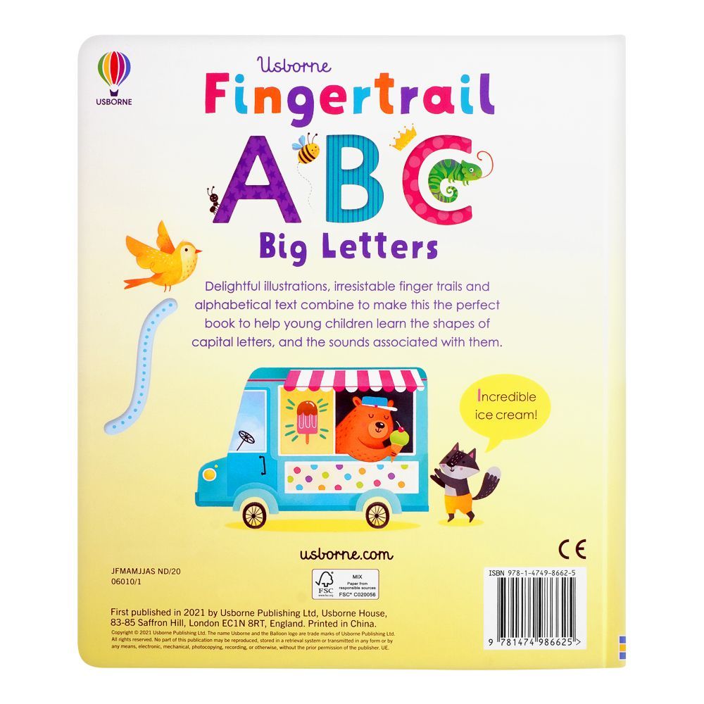Buy Usborne: Finger Trail ABC Big Letters, Book Online at Special Price ...