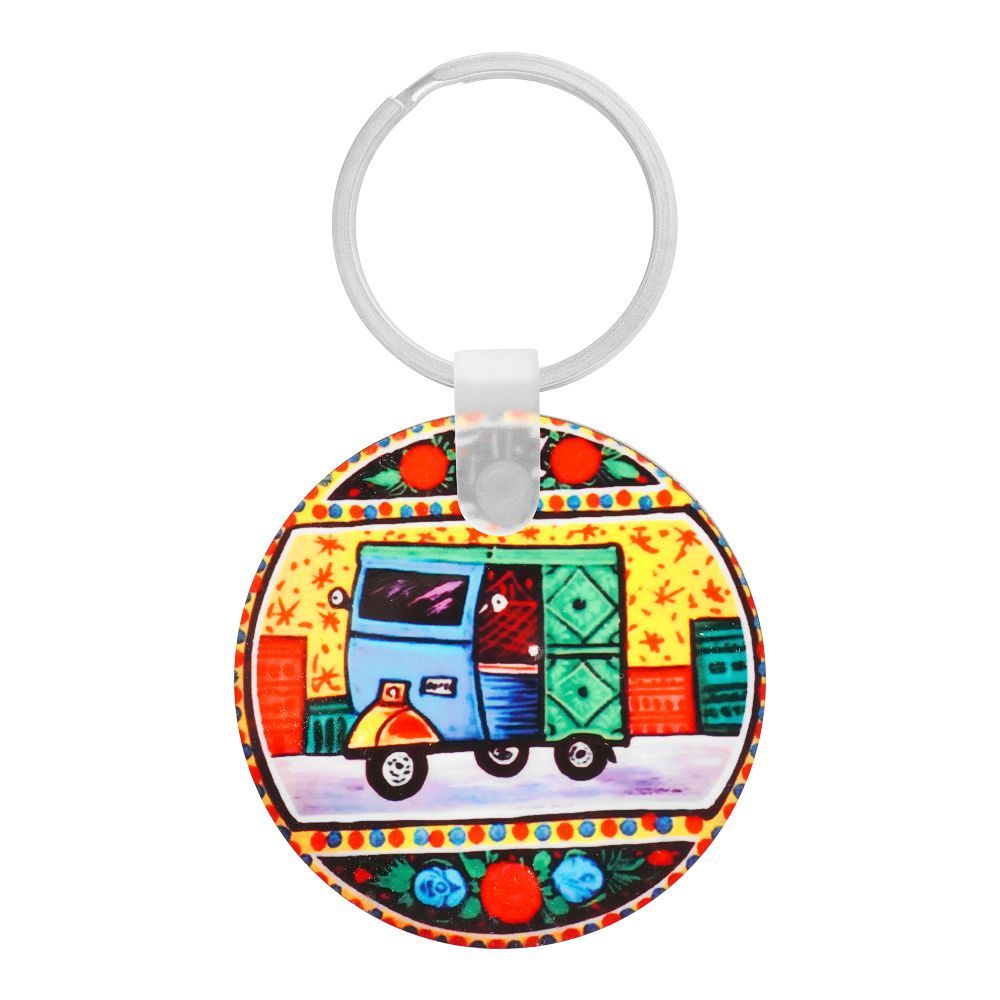Purchase Star Shine Truck Art, Rickshaw 01 Keychain Round, Key05 Online ...