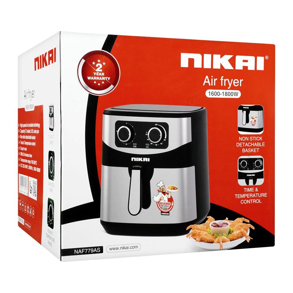 Buy Nikai Air Fryer, 1600-1800W, NAF-779AS Online at Special Price in ...
