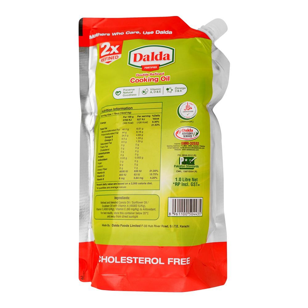 Order Dalda Cooking Oil Standy Pouch, 1 Liter Online at Best Price in ...
