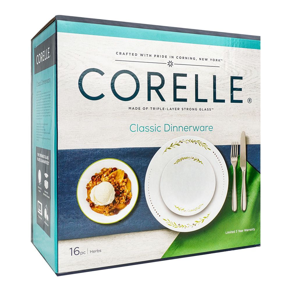 Purchase Corelle Classic Dinnerware Set, Herbs 16-Pack, 16S-HBS-PH ...