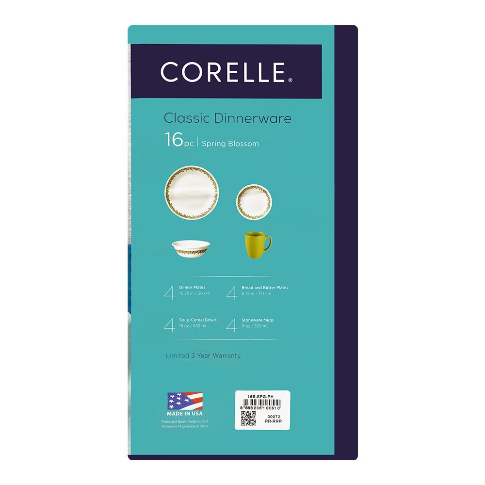 Order Corelle Classic Dinnerware Set, Spring Blossom 16-Pack, 16S-SPG ...