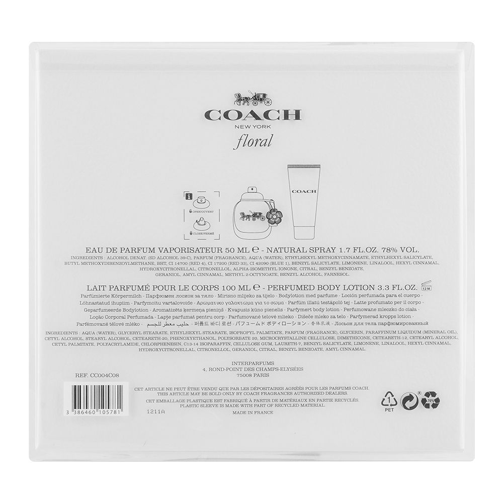 Purchase Coach New York Floral Set Eau De Parfum, For Women, 50ml ...