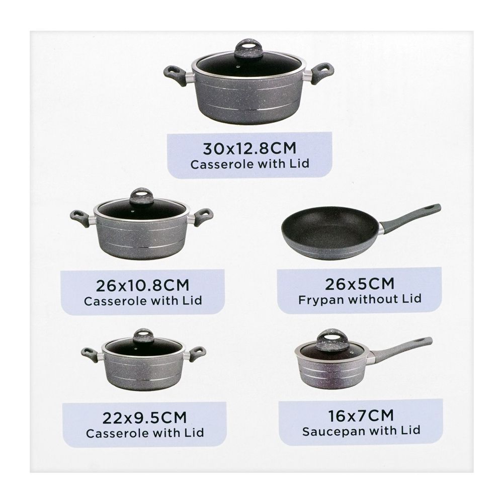 Purchase Royalford Granite Series Cookware Set, 9-Pack, RF9555 Online ...