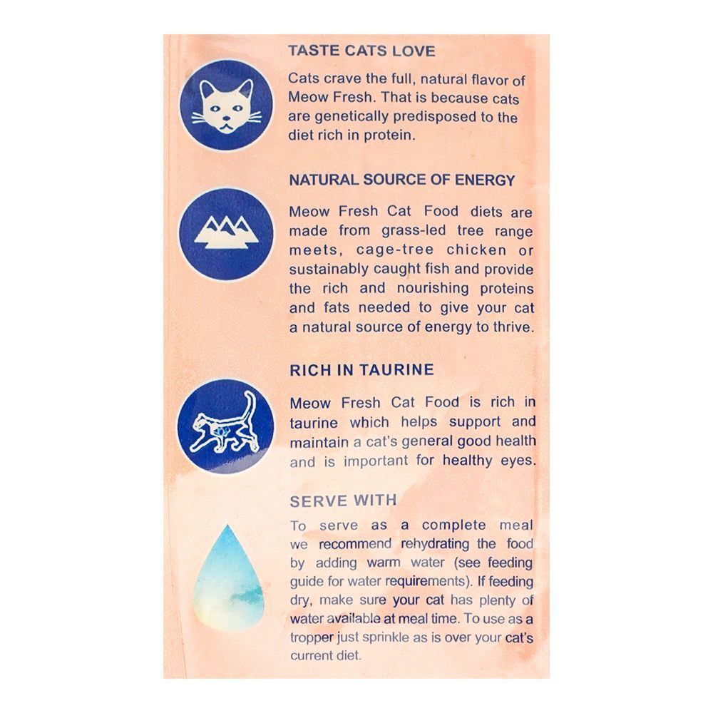 Order Meow Fresh Kitten 1-6 Months Food Chicken, Fish & Vegetable, 450g ...