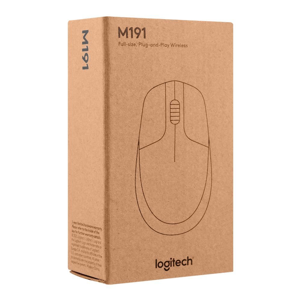 Order Logitech Wireless Mouse, Grey, M191, 910-005927 Online at Best ...