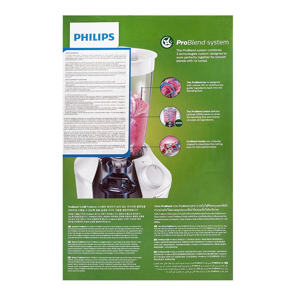 Order Philips 3000 Series Pro Blend System Blender, 450W, HR-2041/50 ...