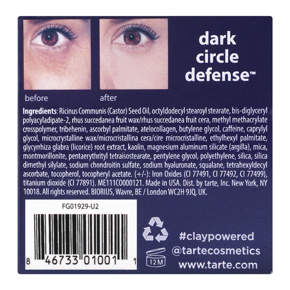 Order Tarte Colored Clay CC Under Eye Corrector, Medium-Tan Corrector, 2.3g Online at Best Price ...