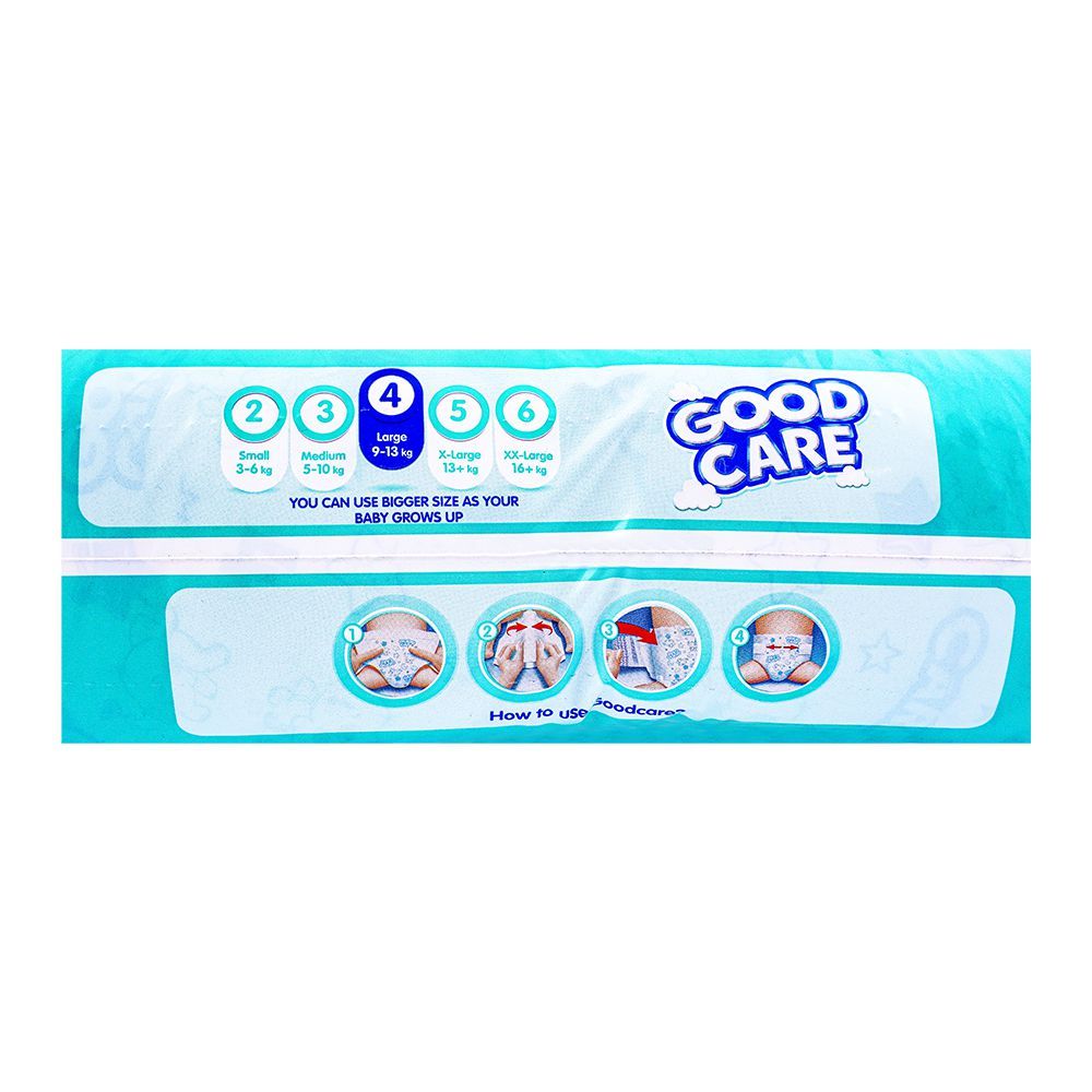 Buy Good Care Baby Diaper No. 4 Large Size, 9-13 KG, 80-Pack Online at ...