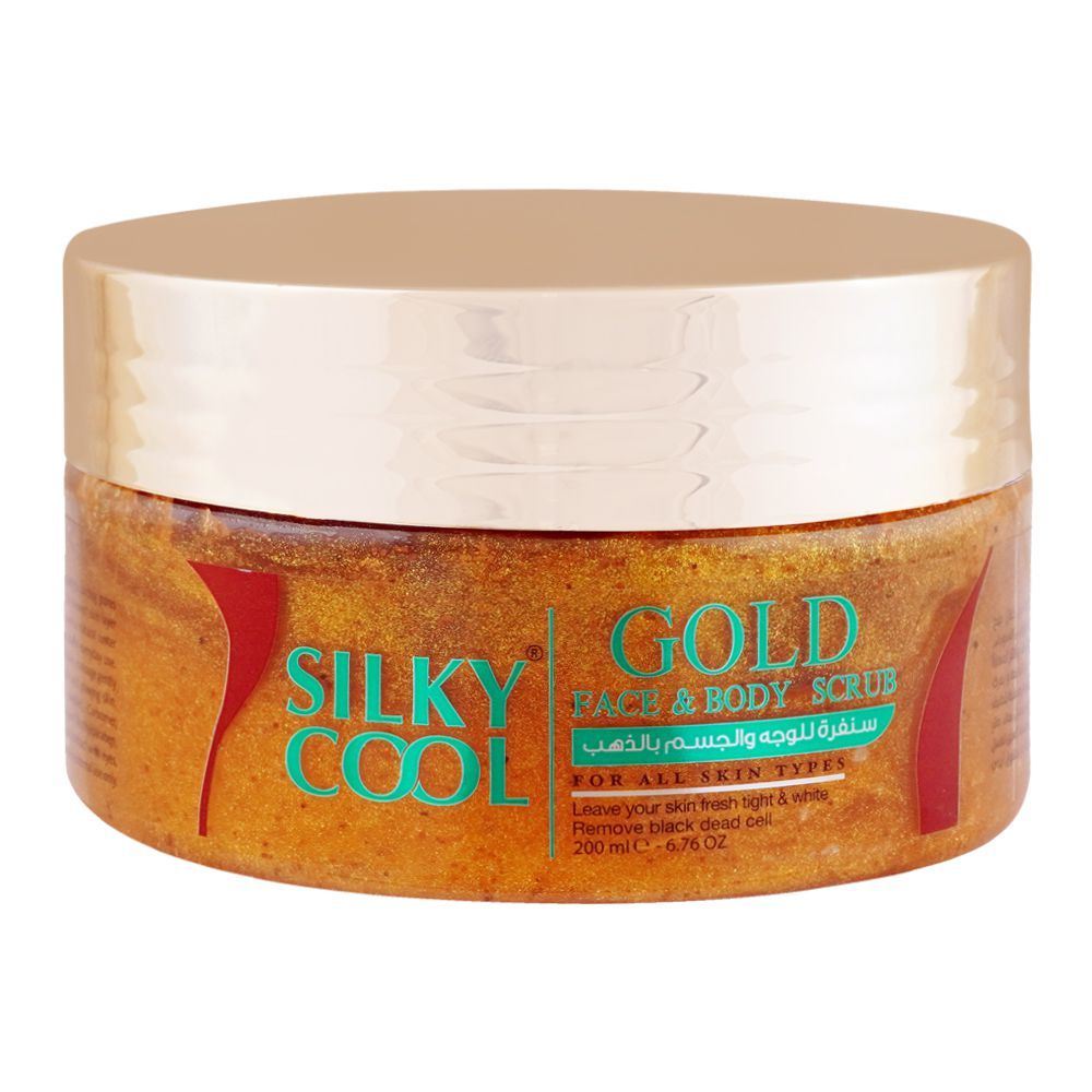 Purchase Silky Cool Gold Face & Body Scrub, For All Skin Types, 200ml ...