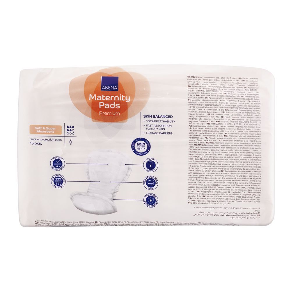 Buy Abena Maternity Premium Bladder Protection Pads, 15-Pack Online at ...