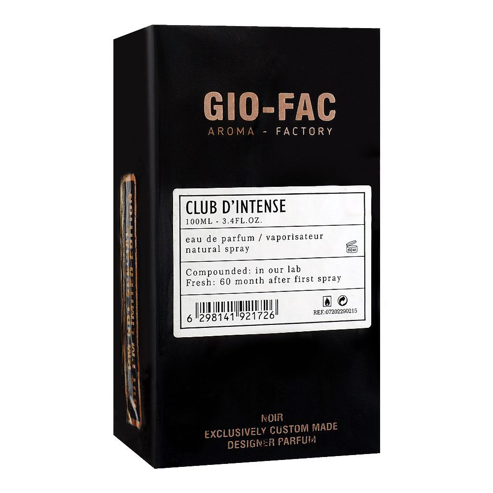 Buy Giorgio Gio-Fac Club D'Intense Eau De Parfum, For Men, 100ml Online at Special Price in ...