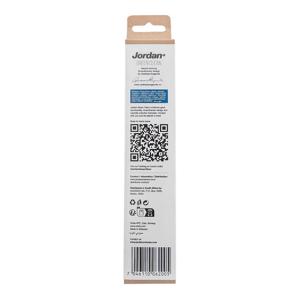 Order Jordan Green Clean Toothbrush, Medium, 2-Pack Online at Best ...