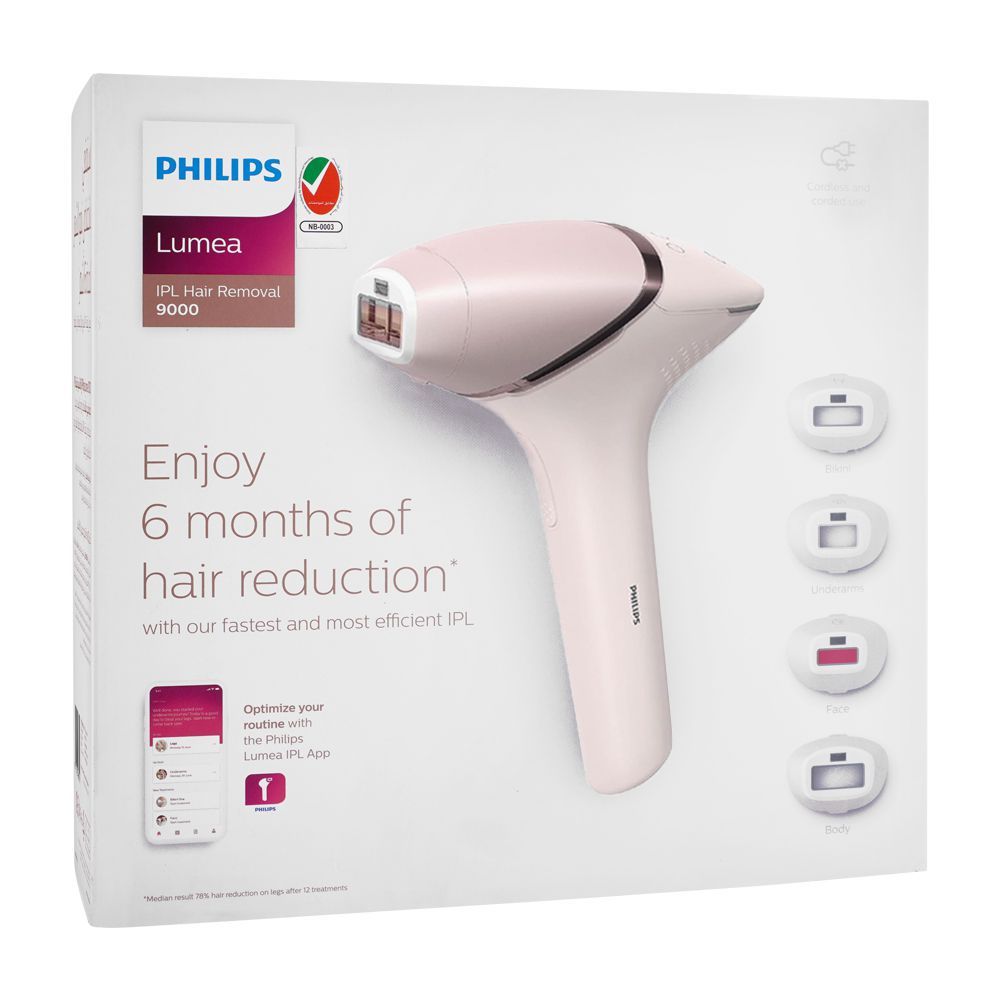Purchase Philips Lumea 9000 IPL Hair Removal, BRI957/60 Online at Best ...