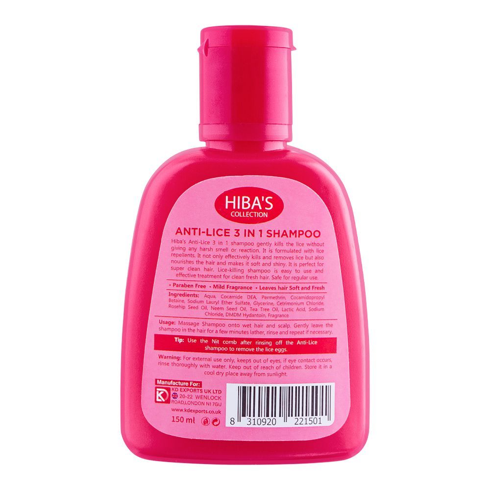 Buy Hiba's Collection Anti Lice 3-In-1 Strawberry Shampoo + Conditioner ...