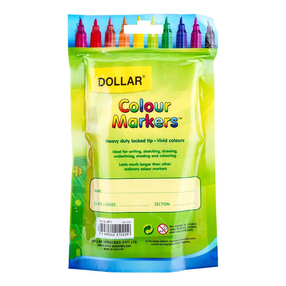 Order Dollar Color Markers 10-Pack, Assorted Pouch CP1 Online at Best ...