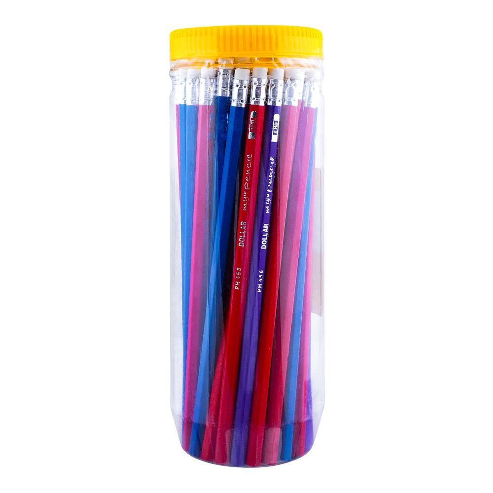 Purchase Dollar My Pencil Black Lead Pencil With Eraser HB 2 Assorted ...