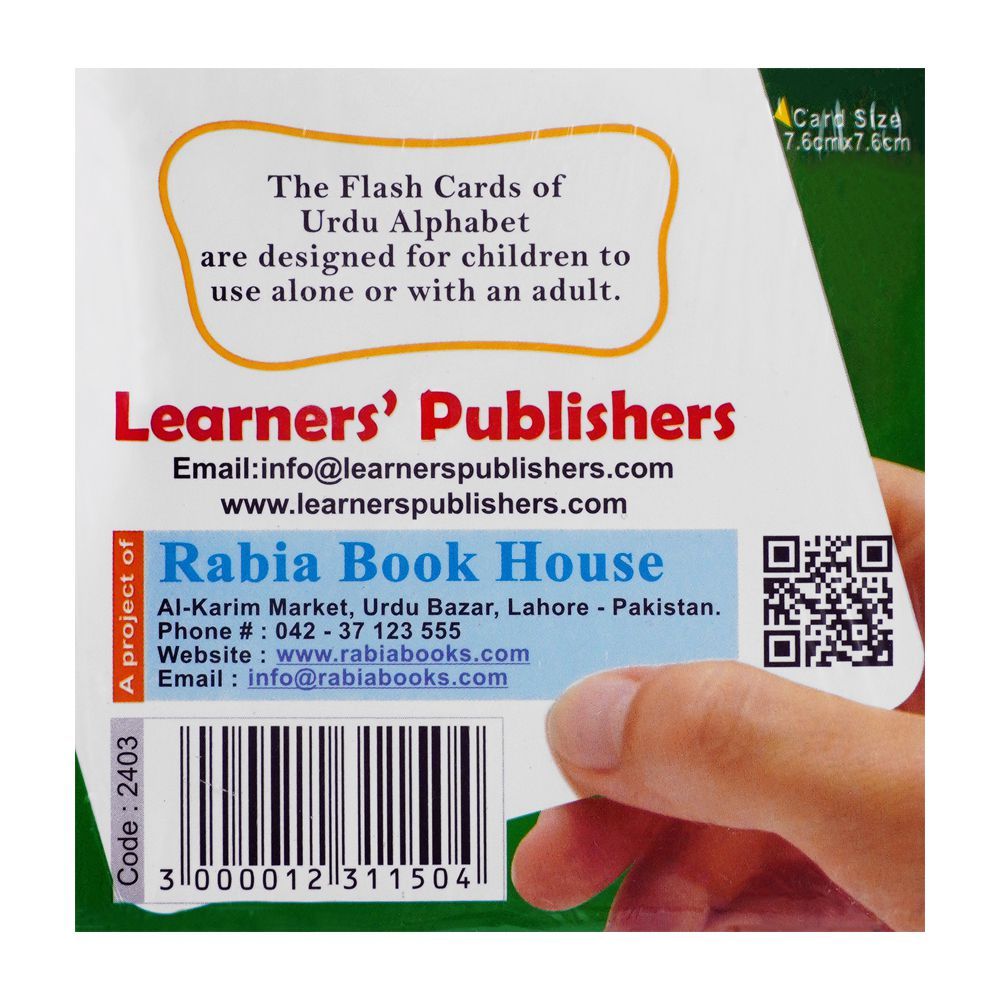 Order Learners Flash Card, Small Alif Bay Pay, 227-2403 Online at Best ...