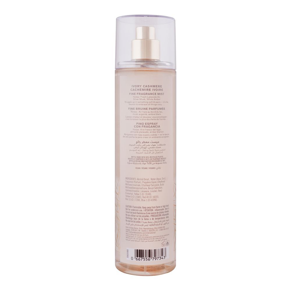 Order Bath & Body Works Ivory Cashmere Fine Fragrance Mist, For Women ...