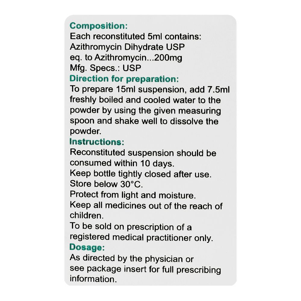 High-Q Pharmaceuticals Zyto Syrup, Oral Suspension 200mg/5ml, 15ml