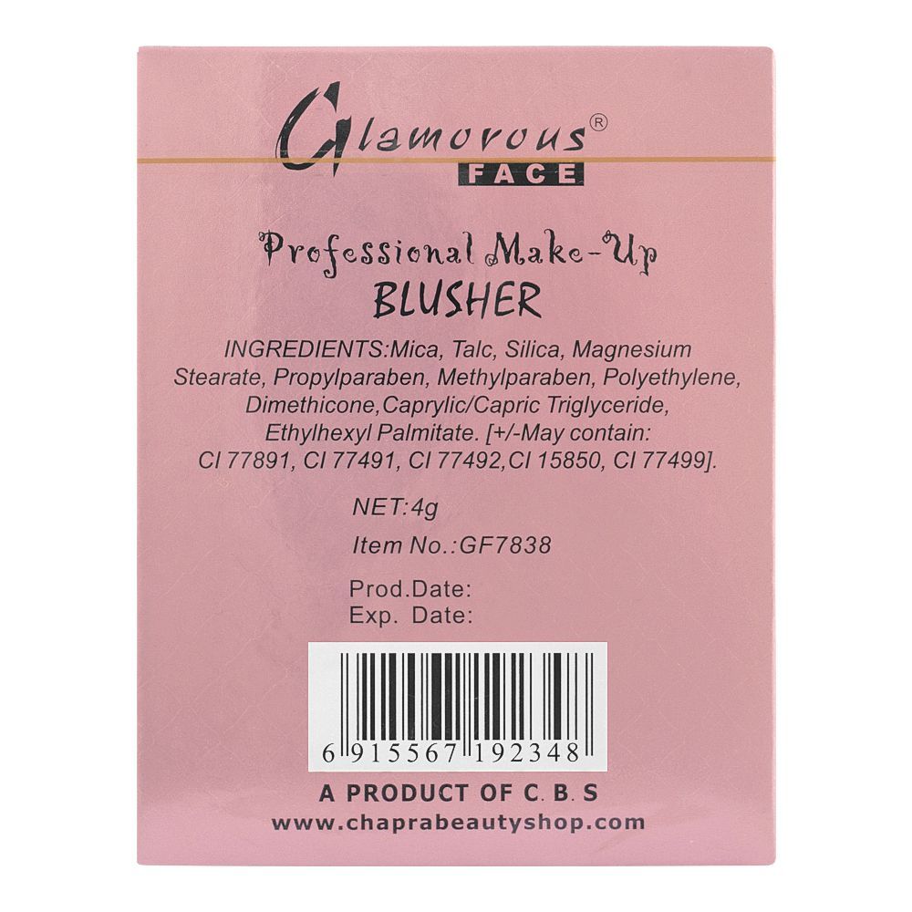 Order Glamorous Face Professional Make-Up Blusher 01, GF7838, 4g Online ...