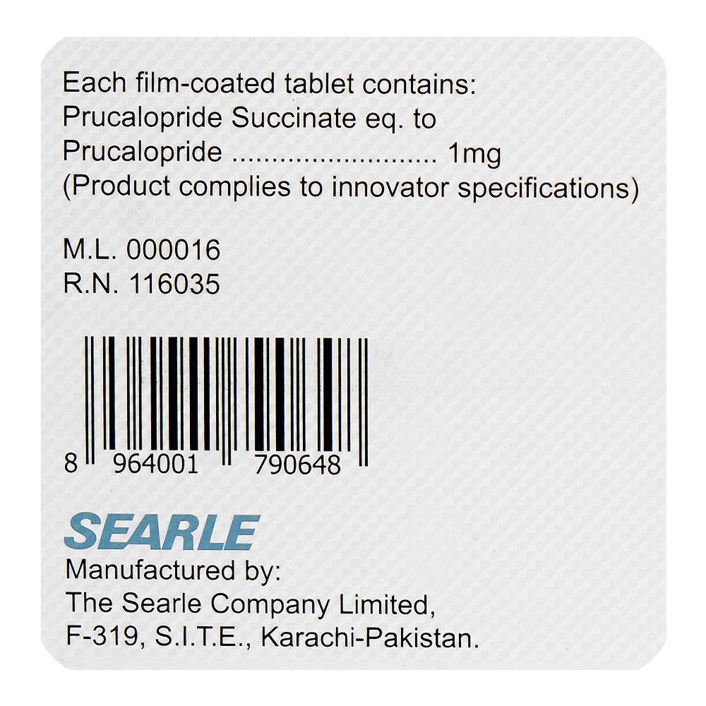 Searle Pru-Cic Tablet, 1mg, 10-Pack