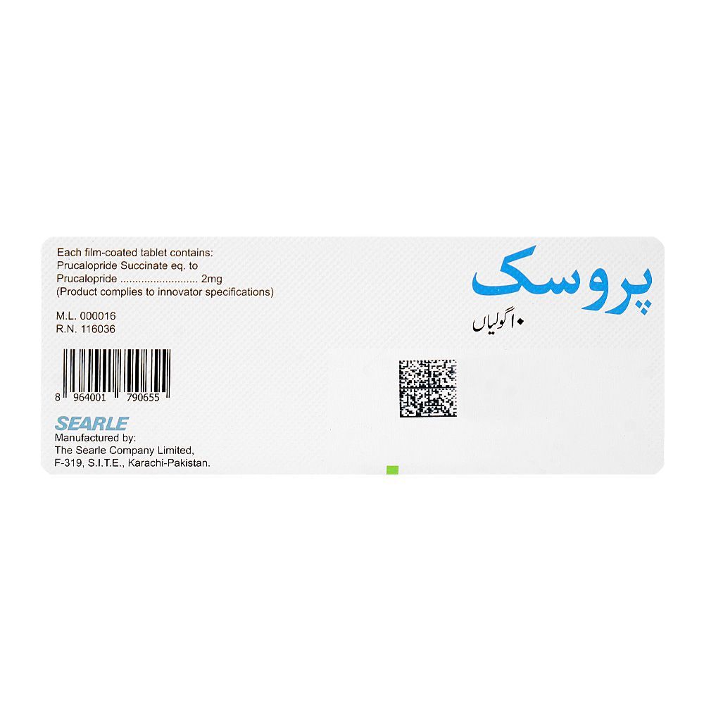 Searle Pru-Cic Tablet, 2mg, 10-Pack