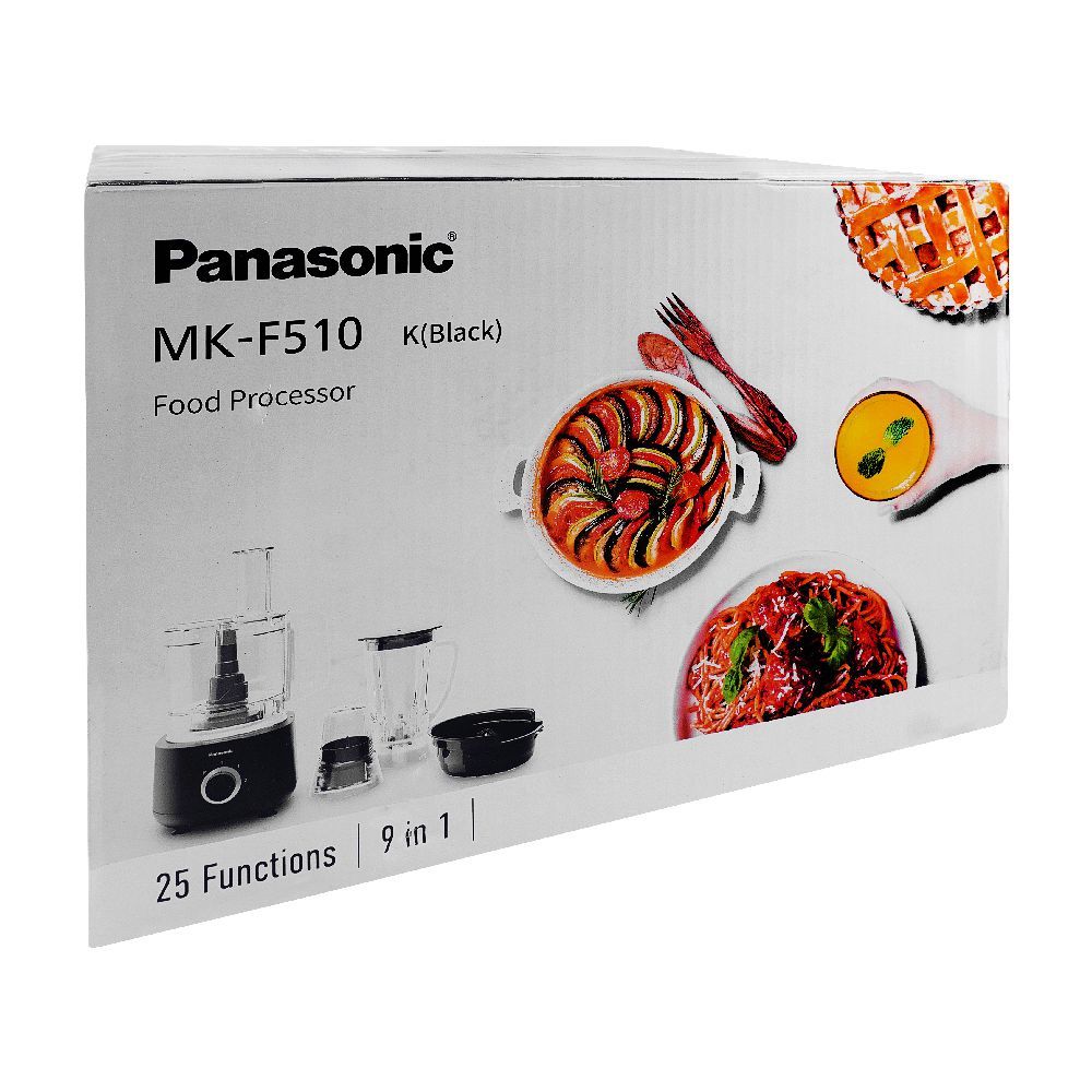 Buy Panasonic Food Processor 9-In-1, 800W, K-Black, MK-F510KTZ Online ...