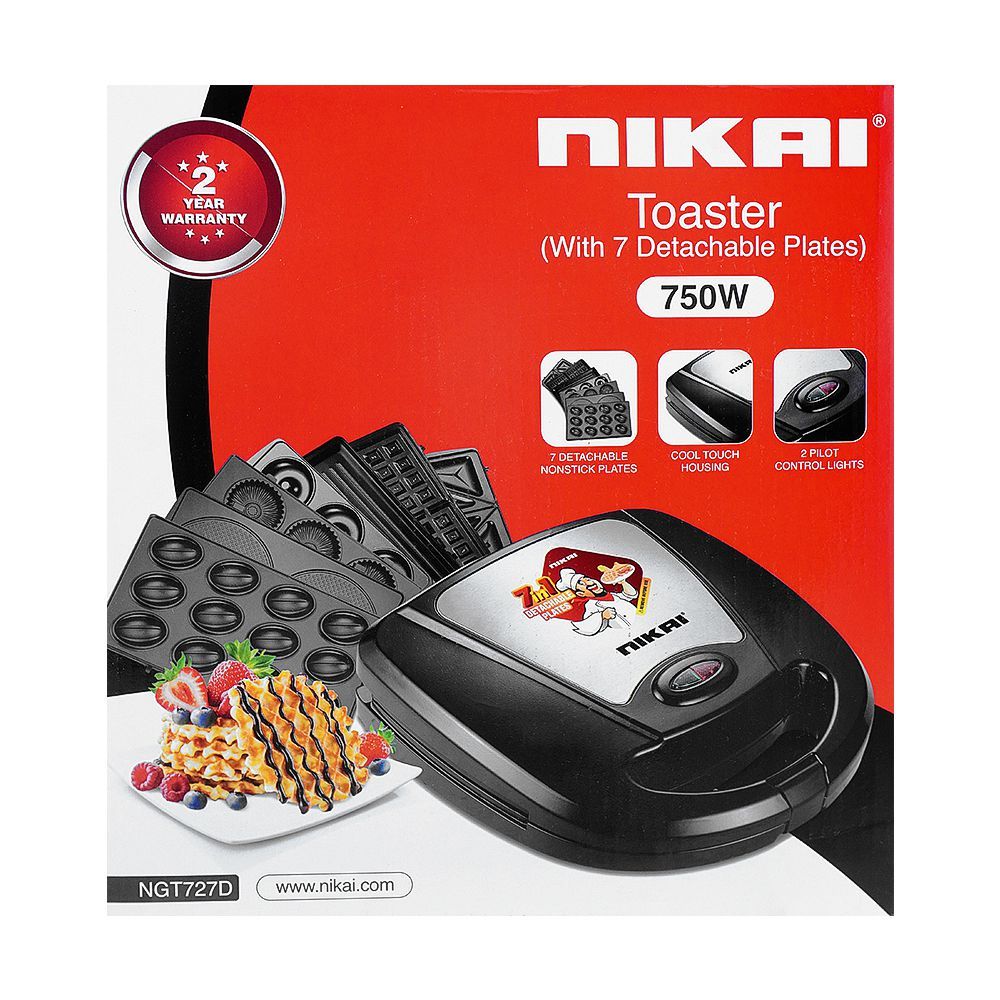 Buy Nikai Toaster With 7 Detachable Plates, 750W, NGT-727D Online at ...