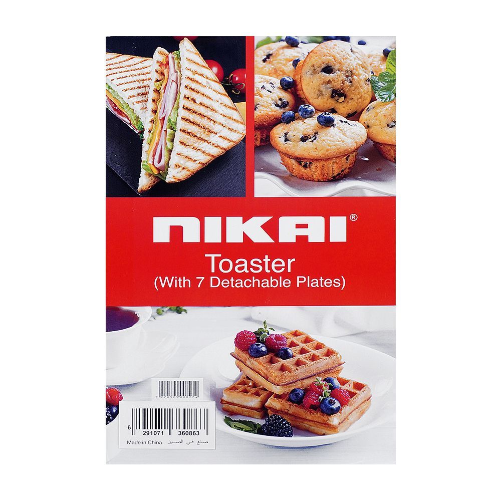 Buy Nikai Toaster With 7 Detachable Plates, 750W, NGT-727D Online at ...