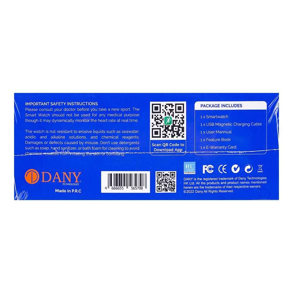 Order Dany Men's Rex Fit BT Calling Strap Smart Watch, Green Alpine ...