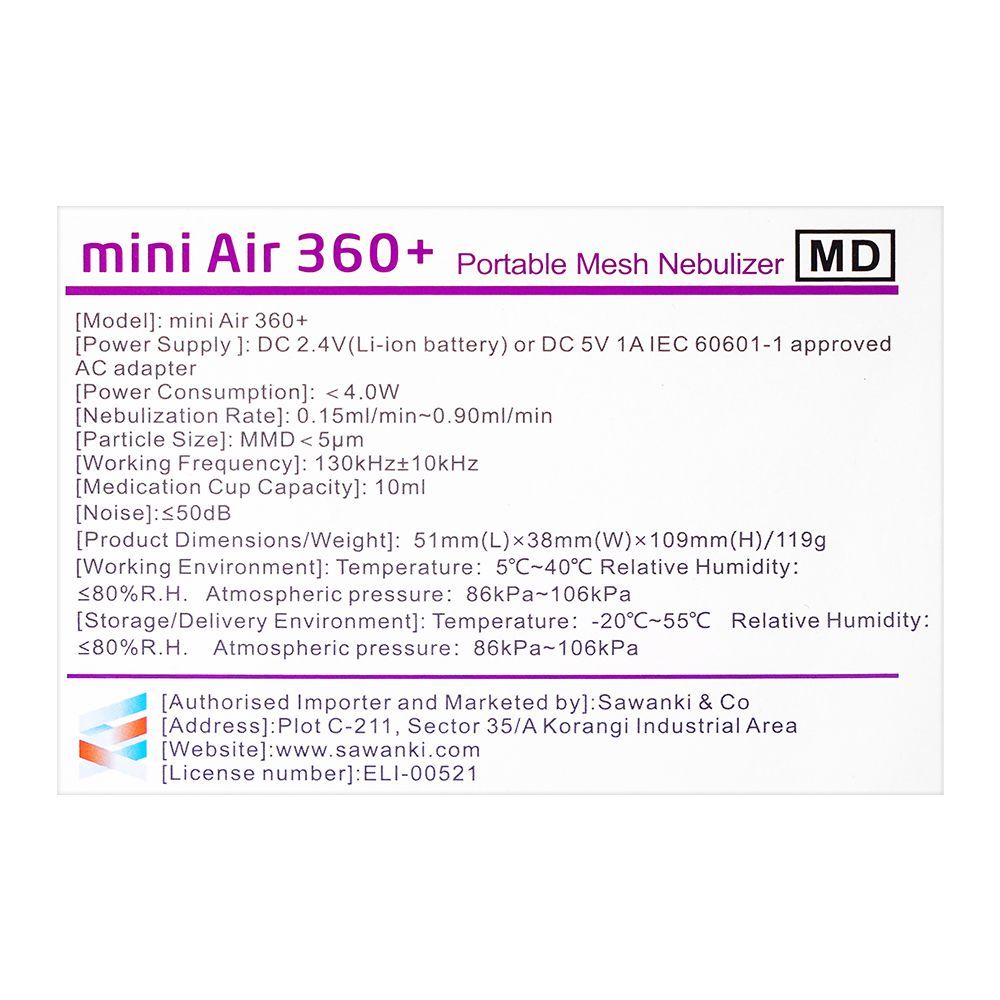 Buy Feel Life Air 360+ Portable Mesh Nebulizer Online at Best Price in ...