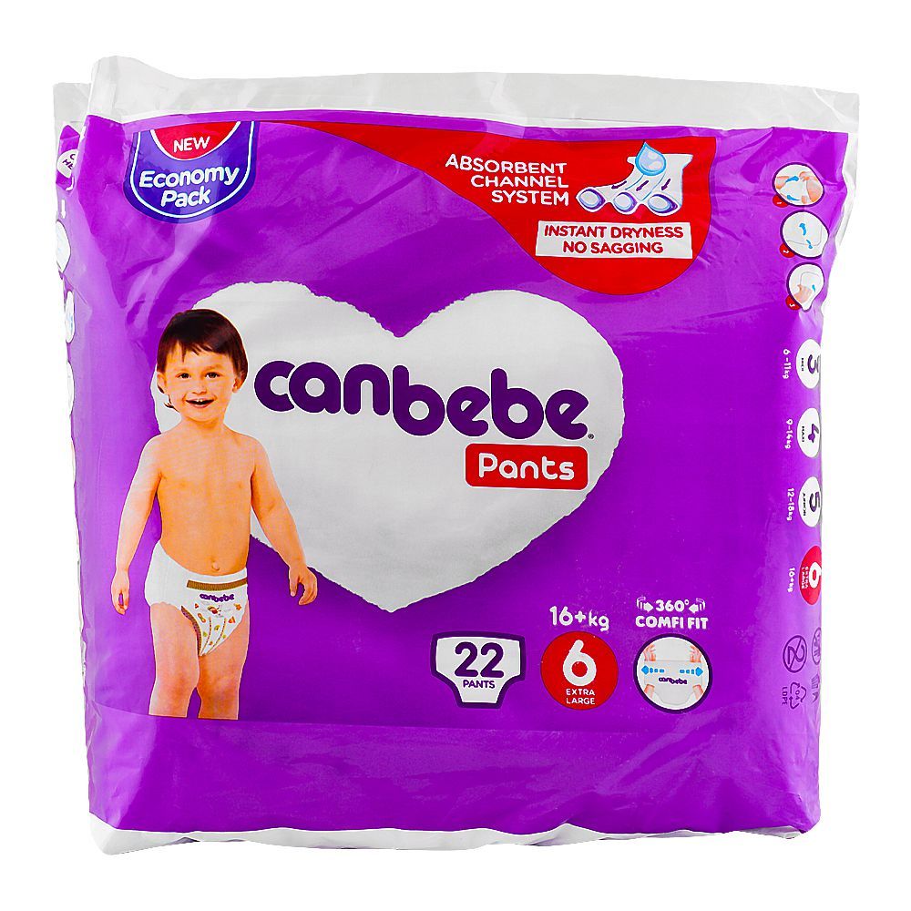 Purchase Canbebe Pant Economy Pack No. 6 Extra Large, 16+ KG, 22-Pack ...